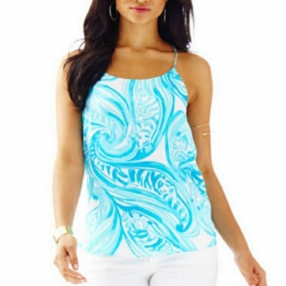 Lilly Pulitzer | Tops | Lilly Pulitzer Sea Ruffles Belle Top | Poshmark